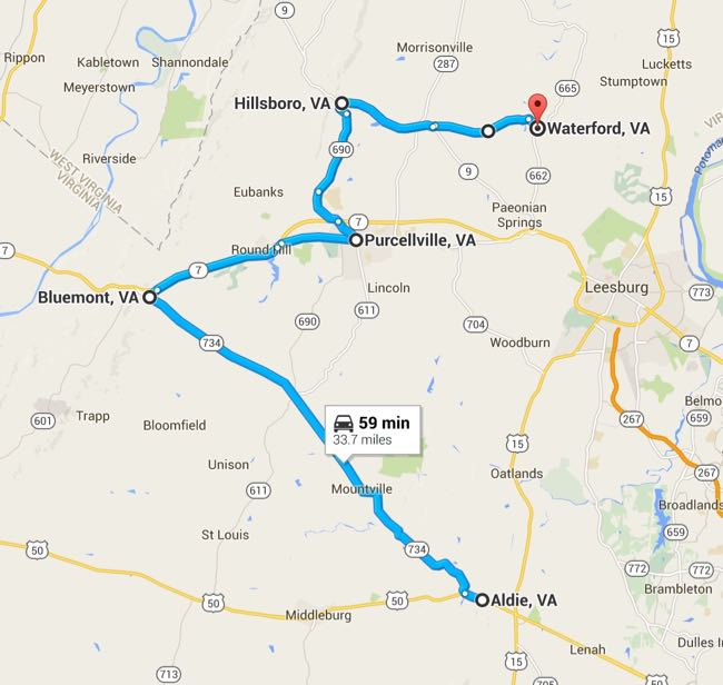 A Scenic Drive In Loudoun County Virginia on the Snickersville Turnpike