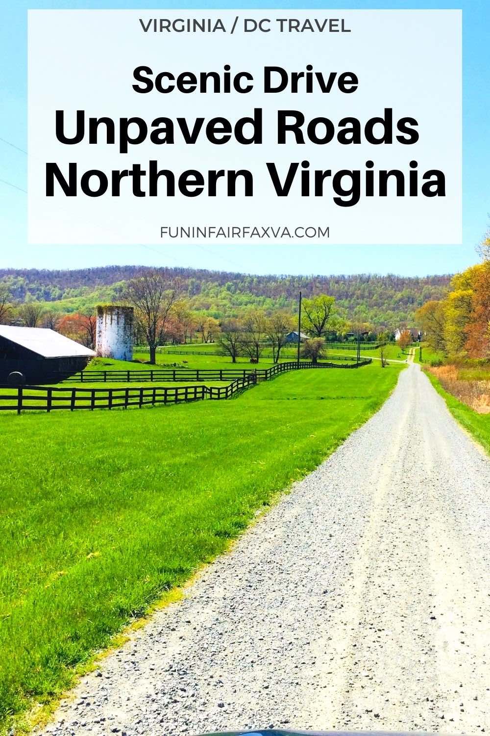 Beautiful Loudoun County Unpaved Roads Near Leesburg Virginia